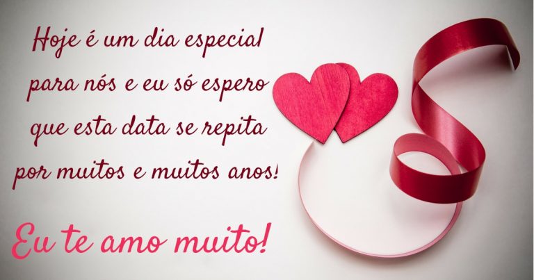 Hoje é um dia especial para nós dois! - Mensagem de Aniversário Hoje é um dia especial para nós dois! - Mensagem de Aniversário